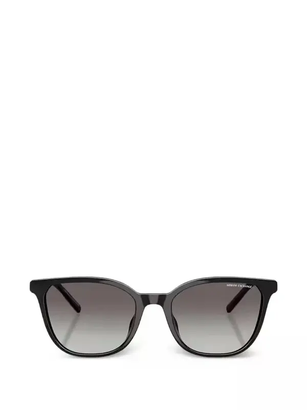 Armani Exchange Geometric-frame Sunglasses - Black