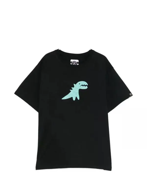 AGNES B. Embroidered Dino T-shirt - Black