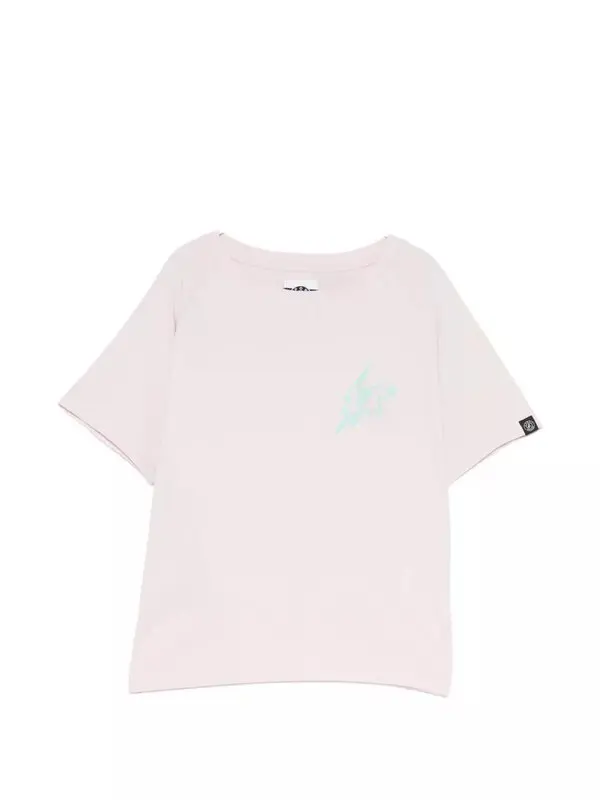 AGNES B. Embroidered Icons T-shirt - Pink
