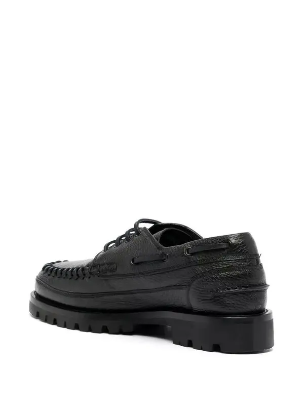 Bally Leather Ridged Derby Shoes