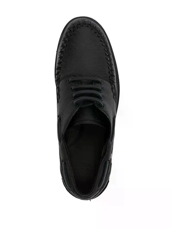 Bally Leather Ridged Derby Shoes