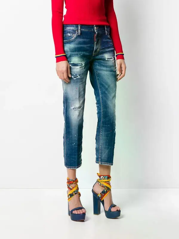Dsquared2 Boyfriend Cropped Jeans