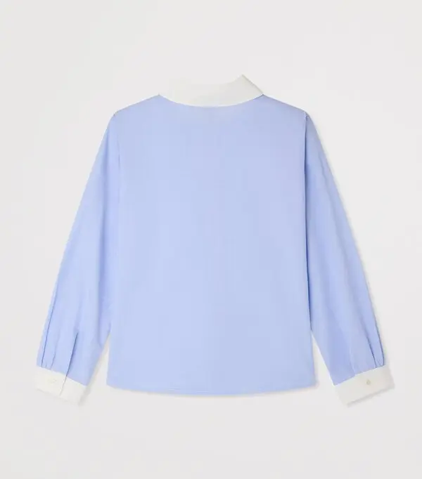 Bonpoint X Maison Kitsuné Cotton Embroidered Shirt