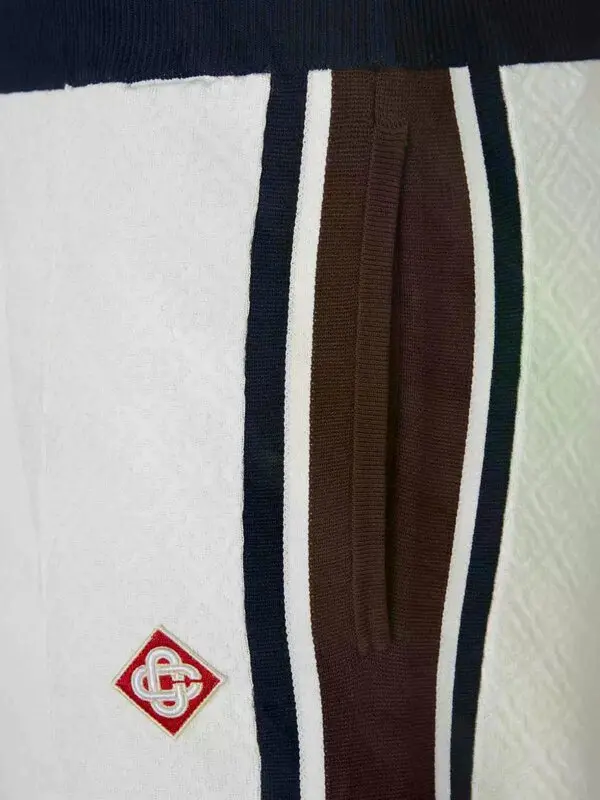 Casablanca Café Cultural Stripe Logo-patch Track Pants