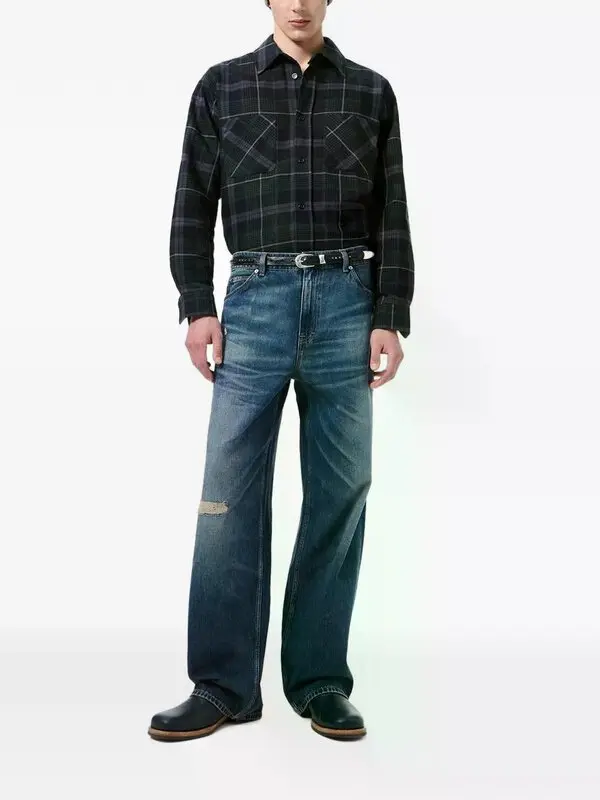 Our Legacy Vast Cut Distressed Jeans - Blue