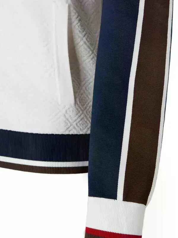 Casablanca Café Culture Monogram-knit Track Jacket