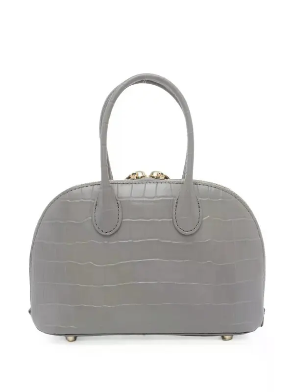 SELF-PORTRAIT Embossed Leather Handbag With Charms