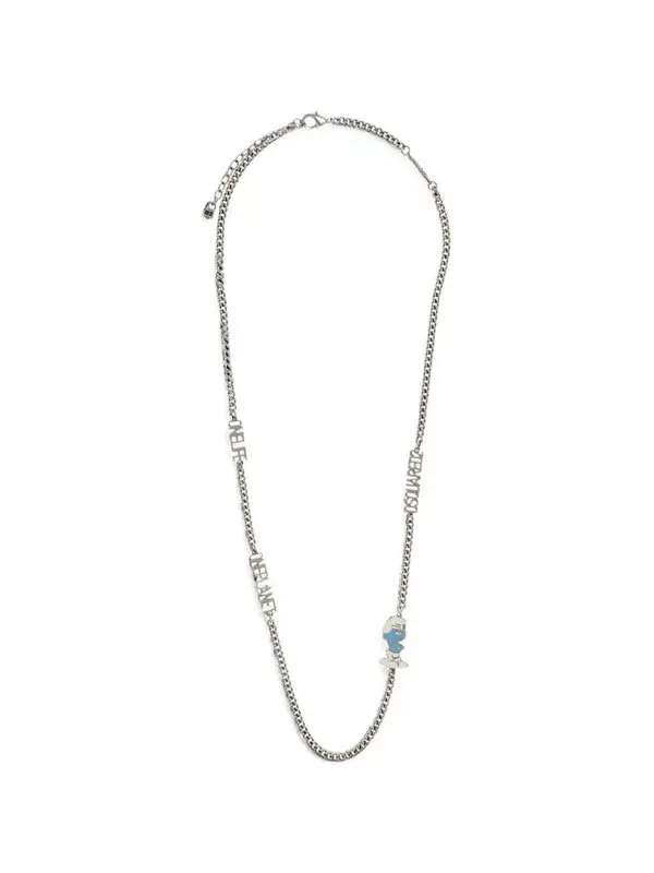 Dsquared2 Smurfs Logo Necklace - Silver