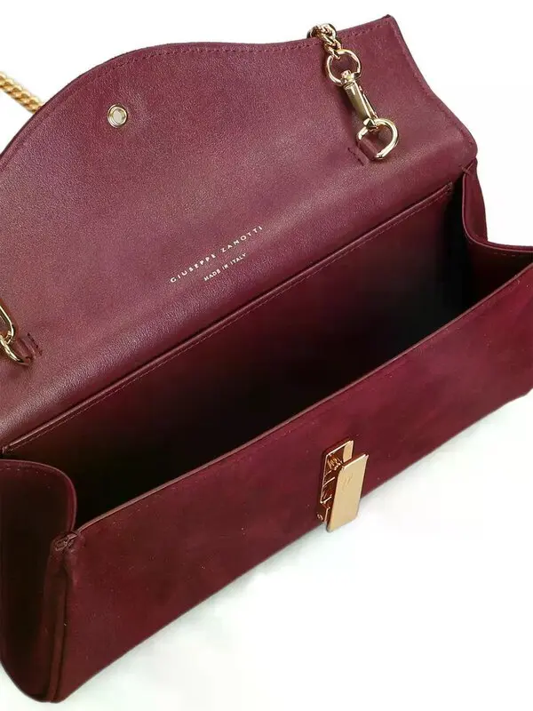 GIUSEPPE ZANOTTI Logo-plaque Chain-link Clutch Bag