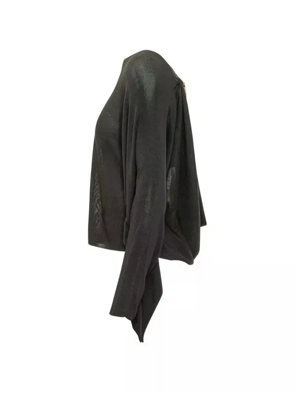 Ba&sh Sara Chain-link Draped-back Sweater - Black