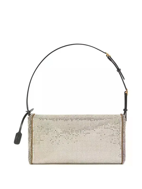 Valentino Garavani Devain Small Metallic Mesh Shoulder Bag