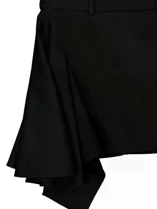 Givenchy Slashed Asymmetric Ruffled Mini Skirt