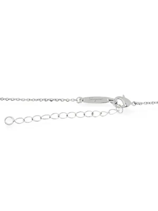 FERRAGAMO Gancini Crystal Pendant Necklace
