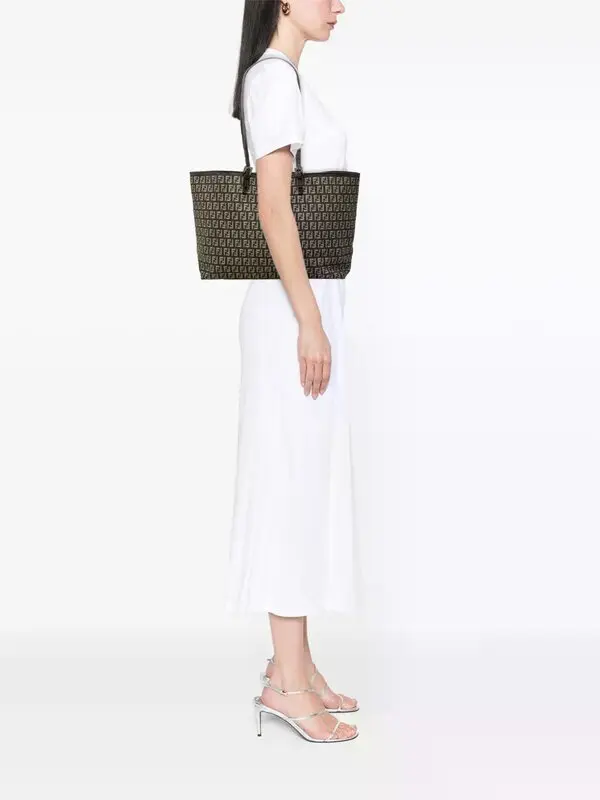 Fendi Zucchino Canvas Tote Bag