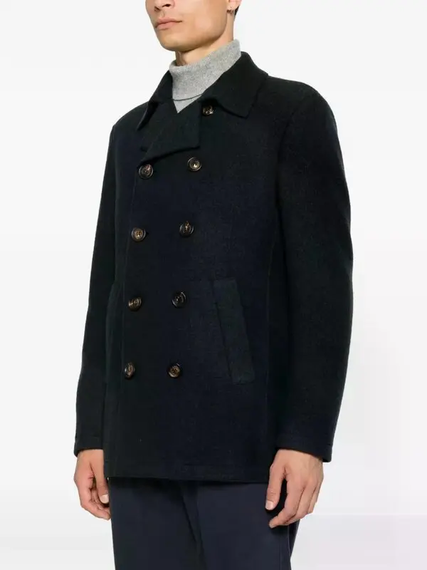 Eleventy Double-breasted Peacoat