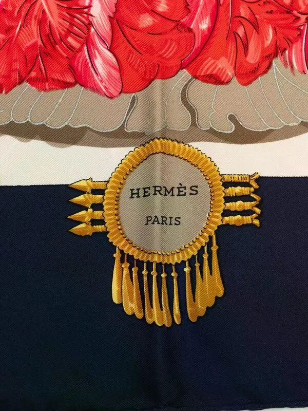 Hermès 20th Century Mexique Silk Scarf 90 Scarves - Blue