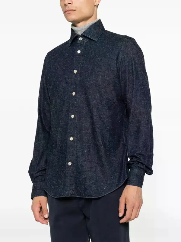 Eleventy Long-sleeve Denim Shirt