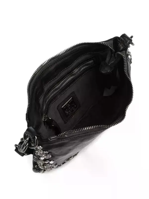 CAMPOMAGGI Teresa Crystal-embellished Leather Shoulder Bag