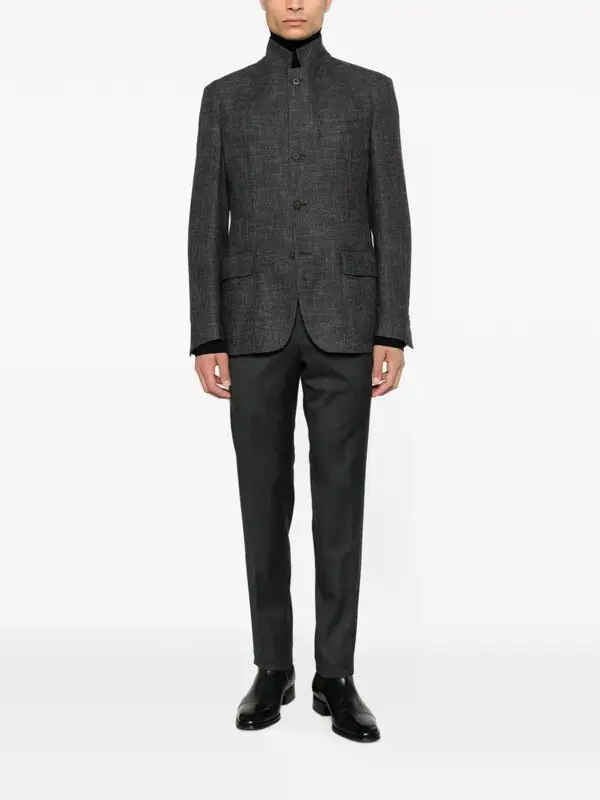 Corneliani High-neck Button-up Jacket