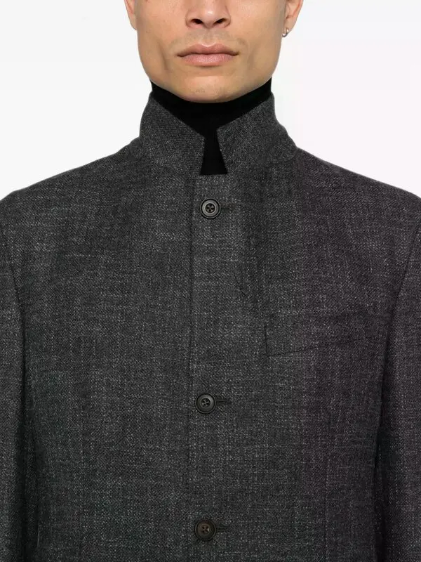 Corneliani High-neck Button-up Jacket