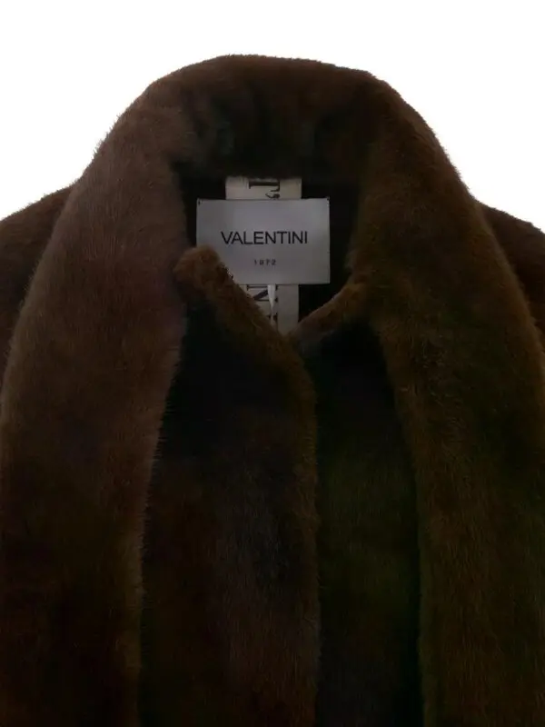 VALENTINI 1972 Faux-fur Funnel-neck Jacket