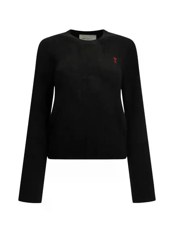 AMI Paris De Coeur Sweater - Black