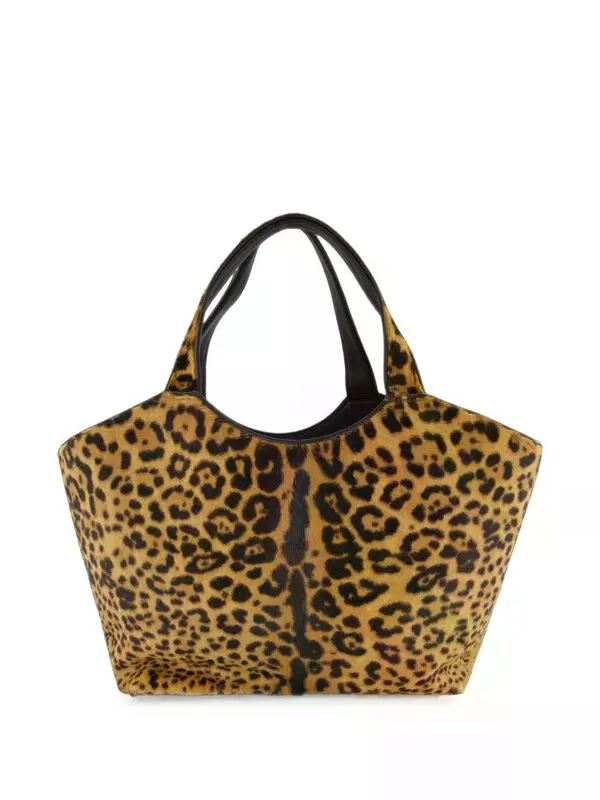 Saint Laurent Medium Icare Leopard-print Tote Bag