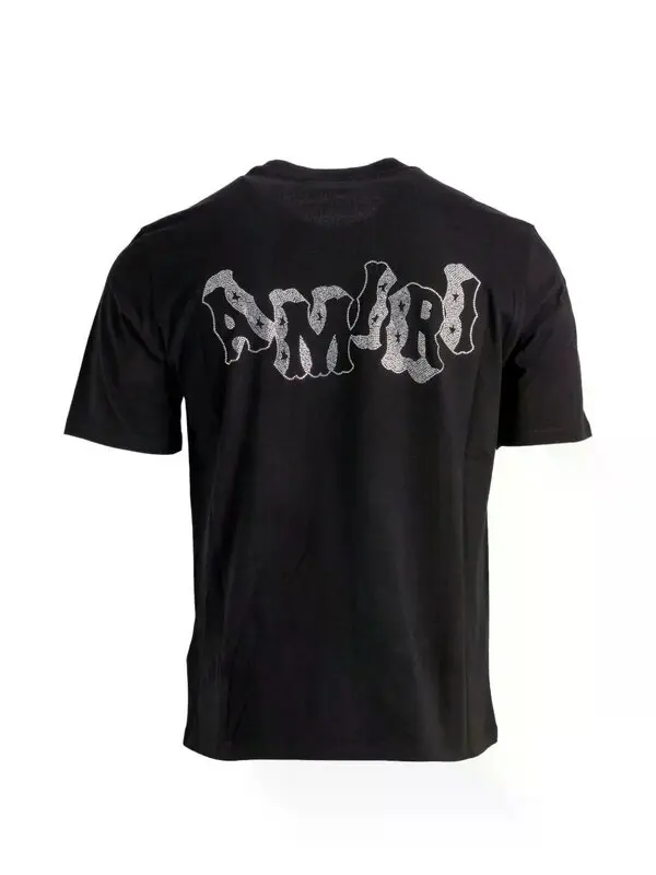 Amiri Crystal-embellished Logo-print T-shirt