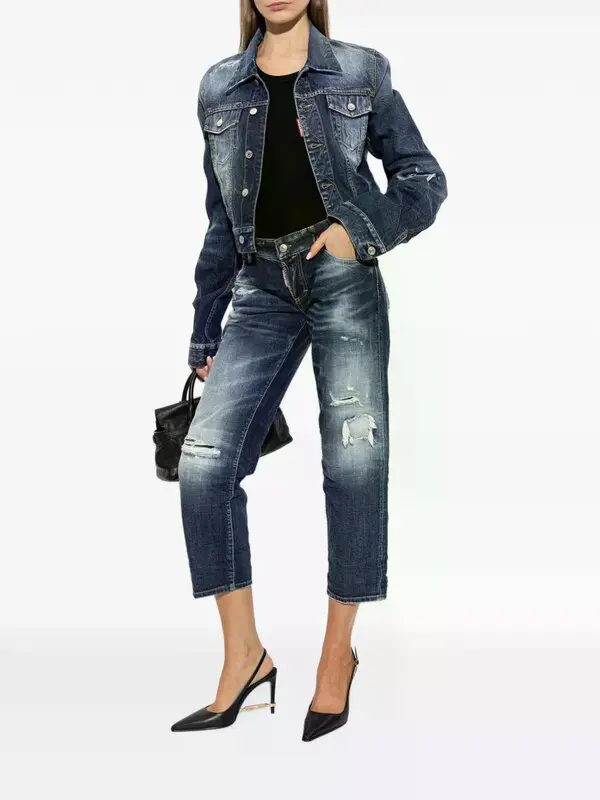 Dsquared2 Distressed Denim Jacket