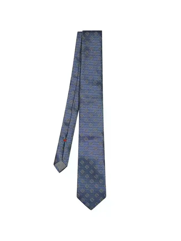 Brunello Cucinelli Silk Neck Tie - Blue