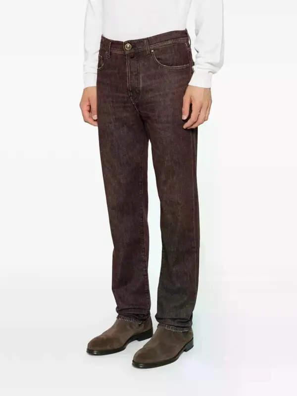 Jacob Cohen Logo-patch Straight-leg Jeans