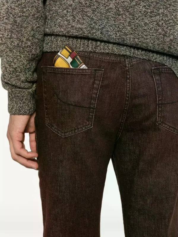 Jacob Cohen Logo-patch Straight-leg Jeans