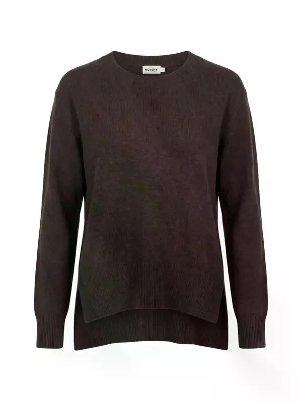 NOTSHY Fine-knit Cashmere Sweater - Brown