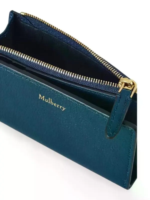 Mulberry Continental Bifold Zipped Wallet - Blue