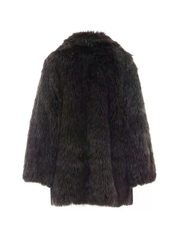 VALENTINI 1972 Faux-fur Notch-lapel Coat