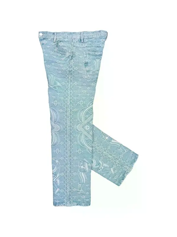 Casablanca Carpet Jacquard Baggy Jeans
