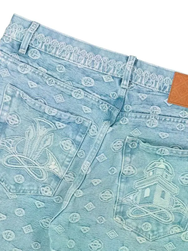 Casablanca Carpet Jacquard Baggy Jeans
