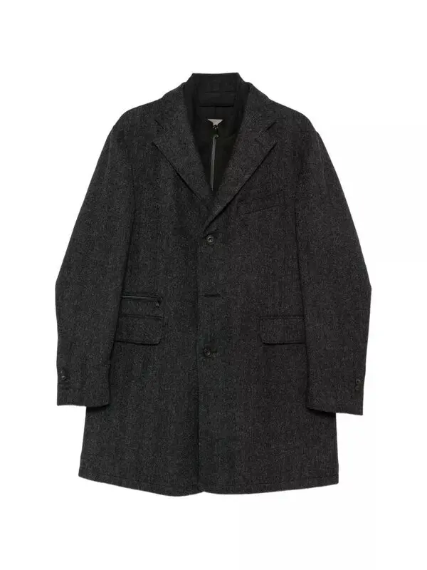 Corneliani Single-breasted Herringbone Coat