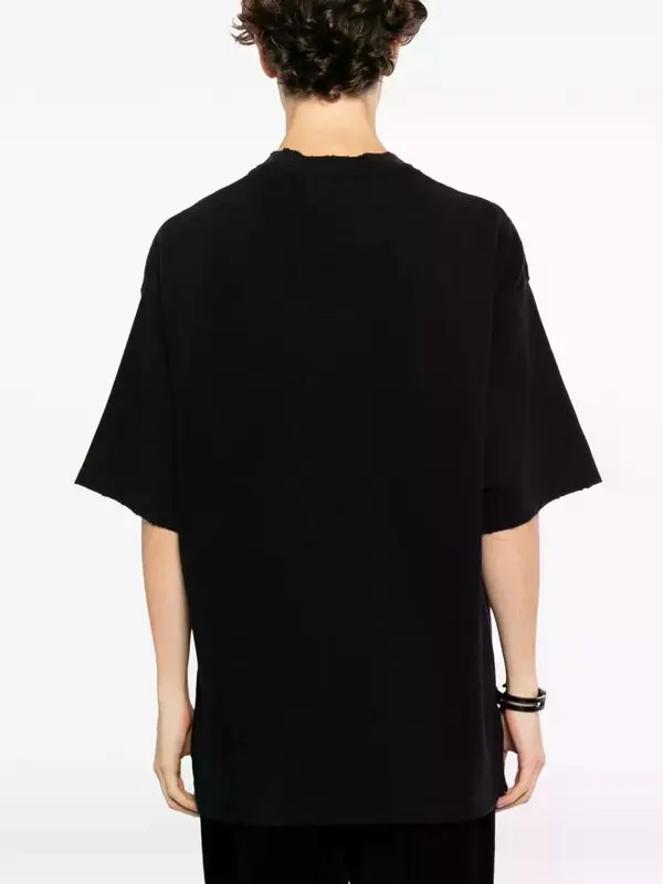 MASTERMIND WORLD Distressed-effect Logo-print T-shirt