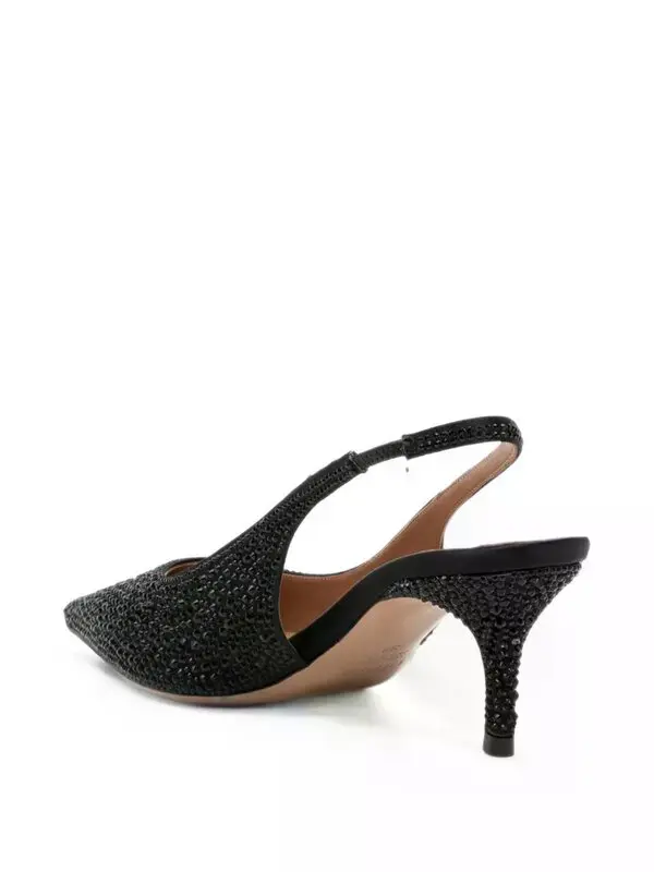 GEDEBE 60mm Crystal-embellished Slingback Pumps