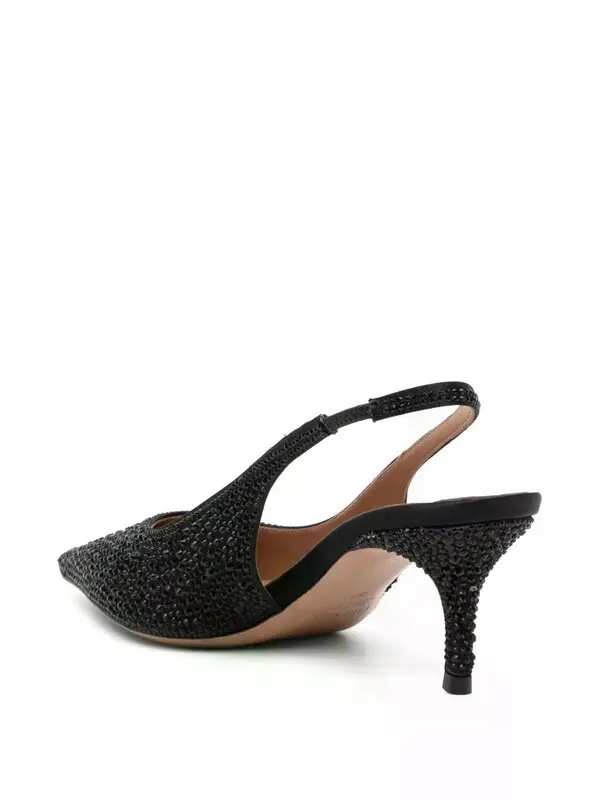 GEDEBE 60mm Crystal-embellished Slingback Pumps