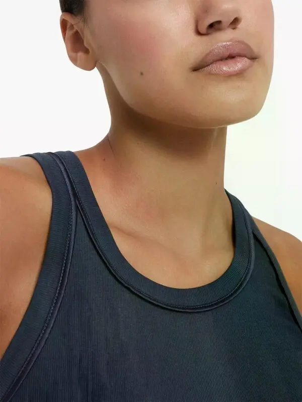 Brunello Cucinelli Ribbed Tank Top With Satin Trim