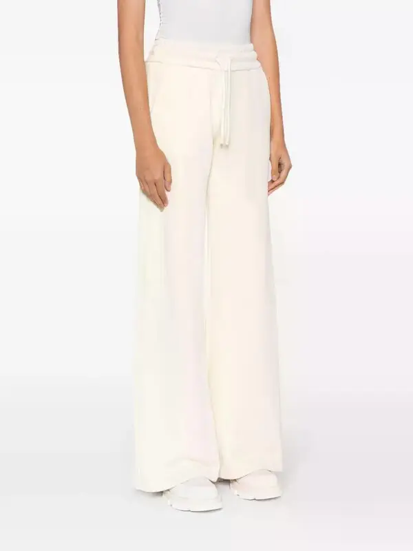 Off-White Cotton Track Pants With Signature Arrows Motif