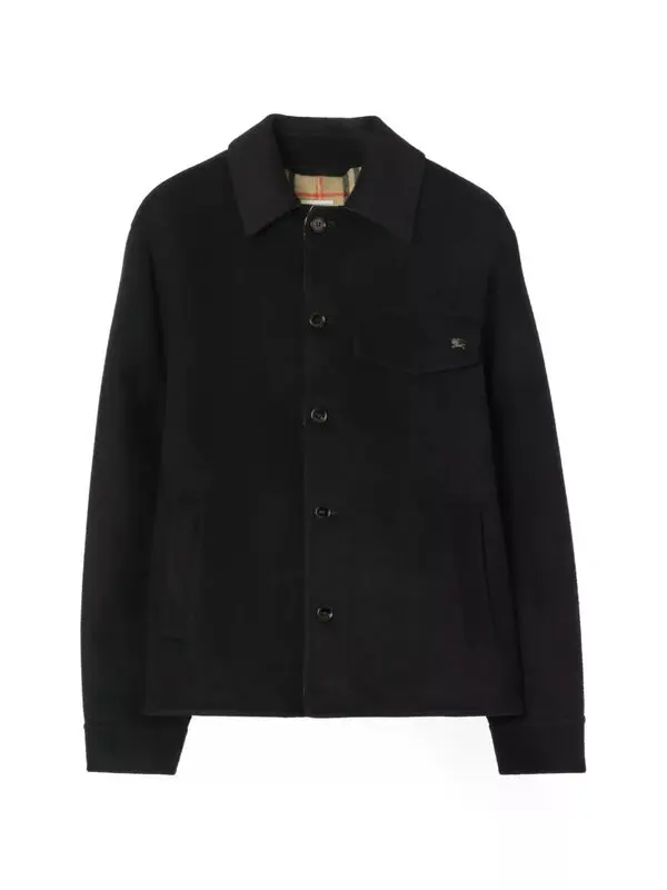 Burberry Wool Thorn Overshirt - Black