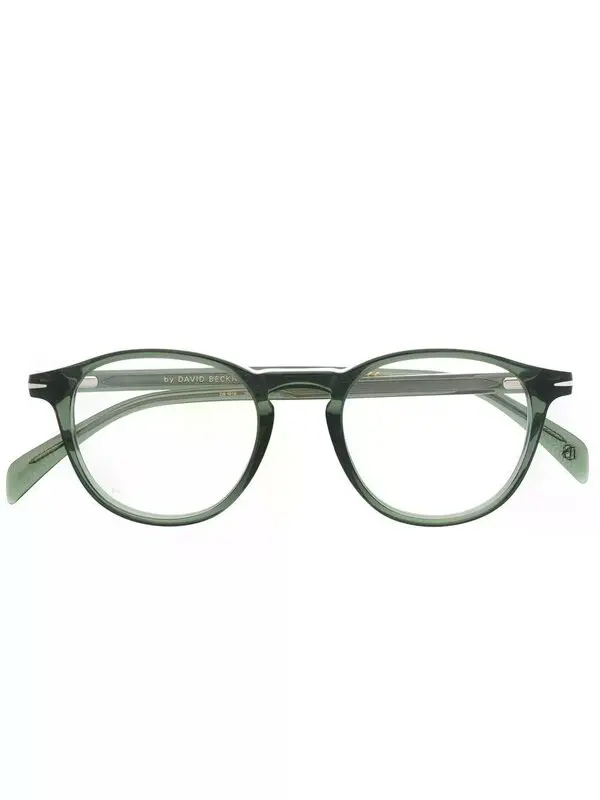 DB EYEWEAR BY DAVID BECKHAM Oval-frame Translucent Glasses - Green