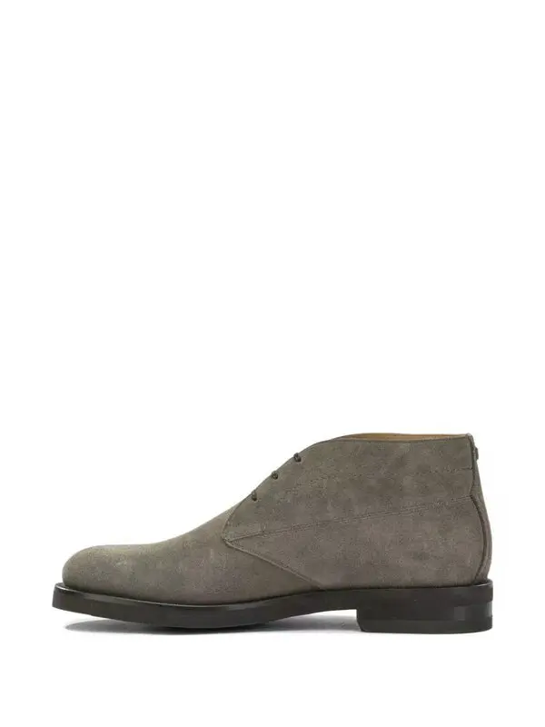 FERRAGAMO Suede Ankle Boots - Grey