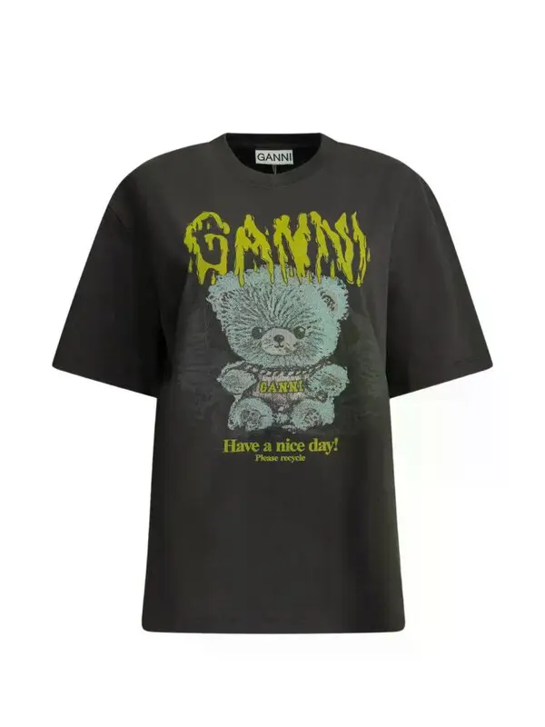 GANNI Bear Print T-shirt
