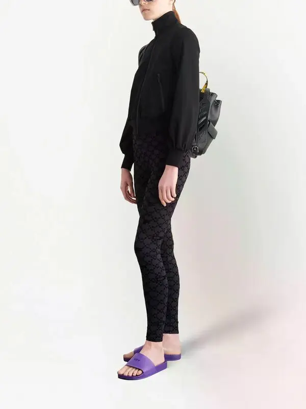 Off-White Flock Monogram Performance Leggings