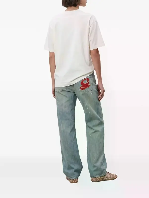 GANNI Horse Print T-shirt In Organic Cotton