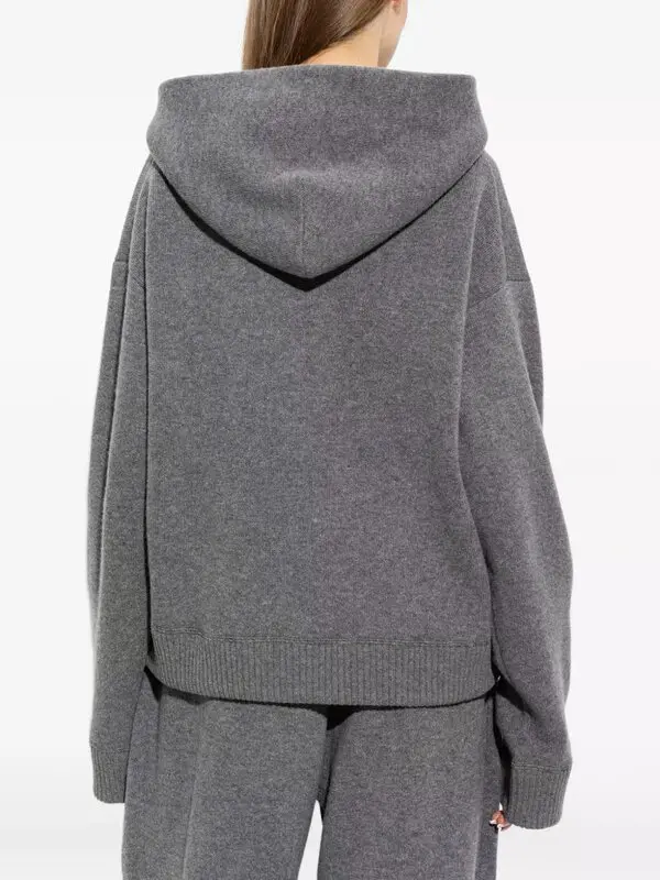 Dsquared2 Logo-embroidered Knit Hoodie Sweater
